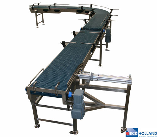 Stainless steel mattop conveyor type MBC10 | BCK Holland B.V.